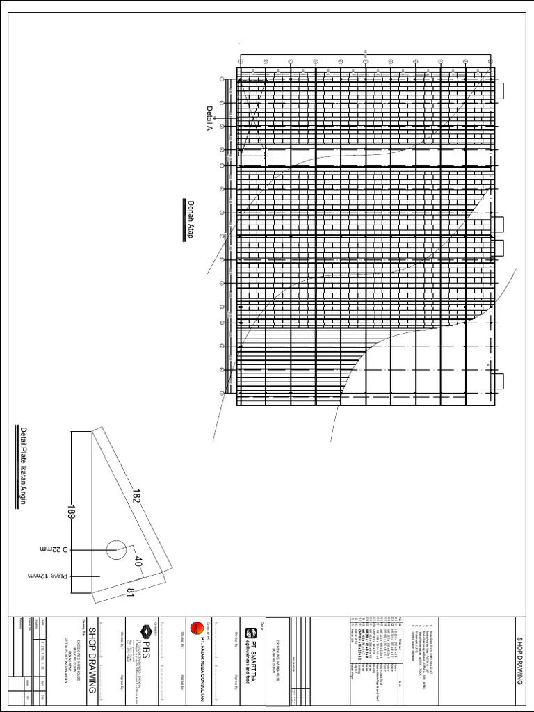 Detail Plate Ikatan Angin | PDF