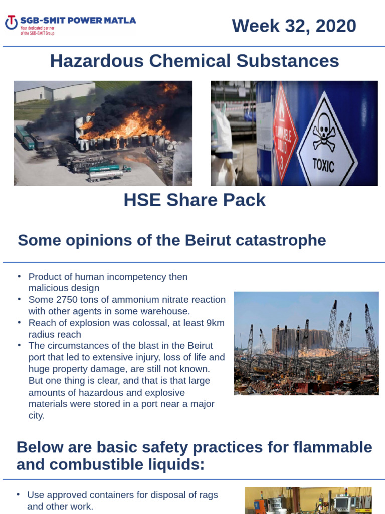 Week 32 HSE Share Pack | PDF | Combustion | Fires