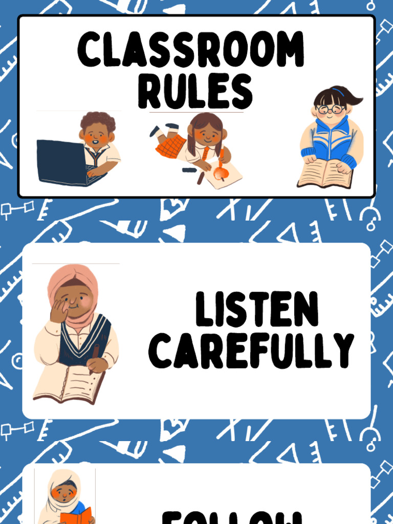 Blue Beige Illustrative Classroom Rules Presentation_20241010_133932 ...