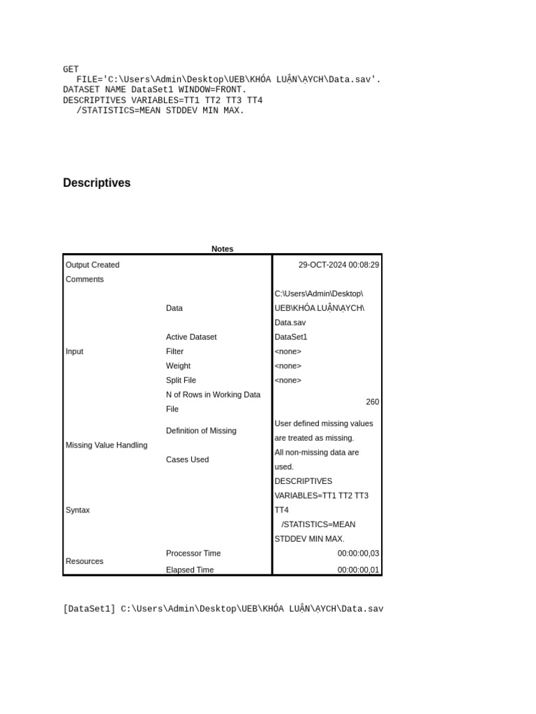 Descriptive Statistics Overview | PDF | Standard Deviation | Data Set