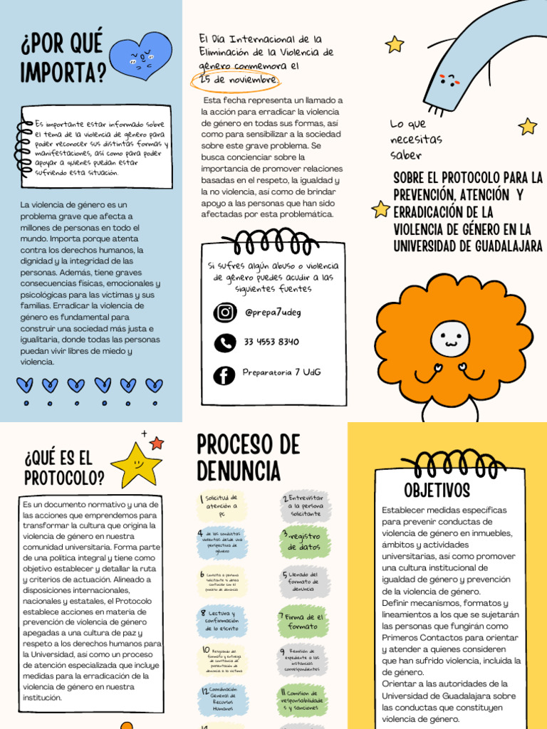 Triptico Del Protocolo | PDF | Violencia | Etica social