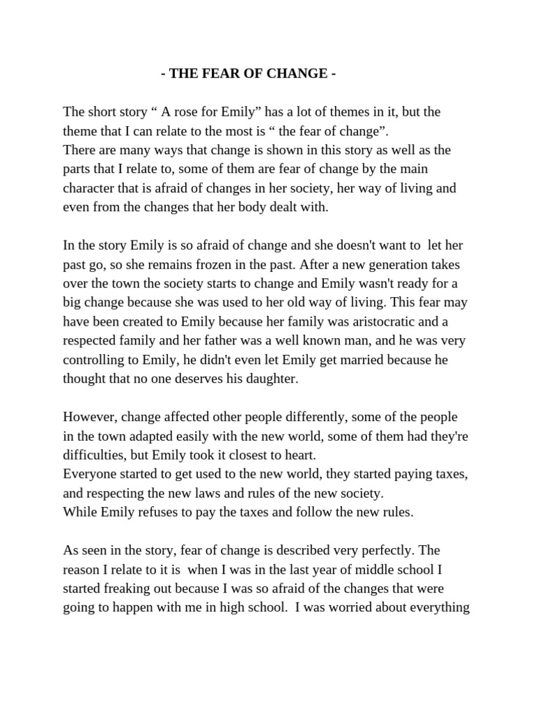 Theme - Fear of Change | PDF