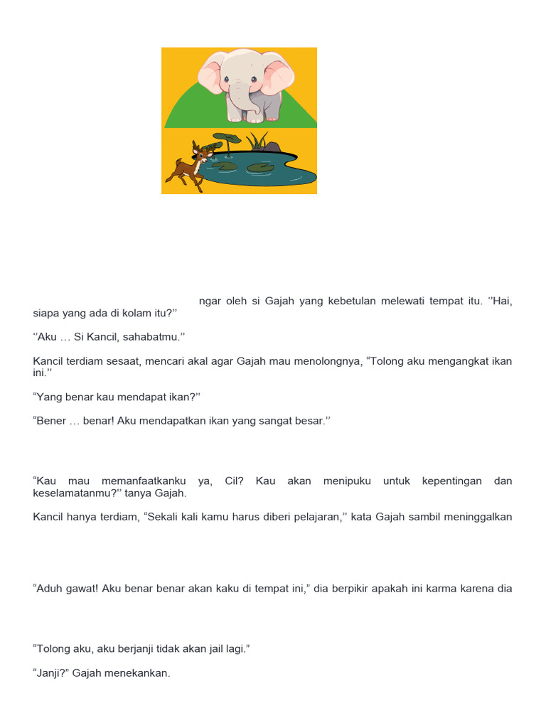 Gajah Yang Baik Hati | PDF