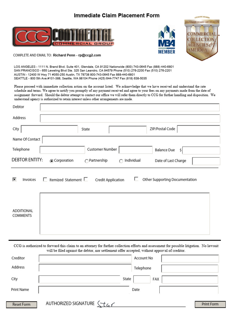 Claim Form | PDF | Law