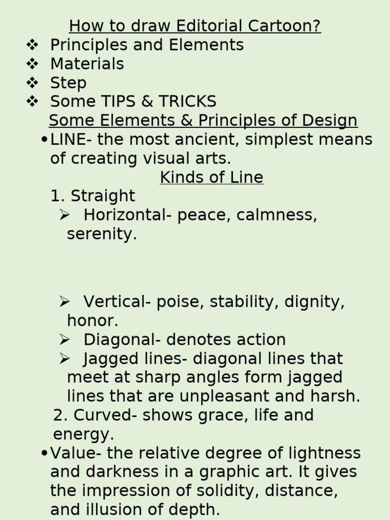 How to draw Editorial Cartoon | PDF