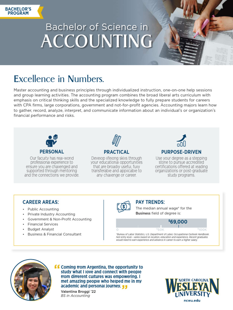 Bachelor of Science in Accounting Program | PDF | Accounting | Academic ...