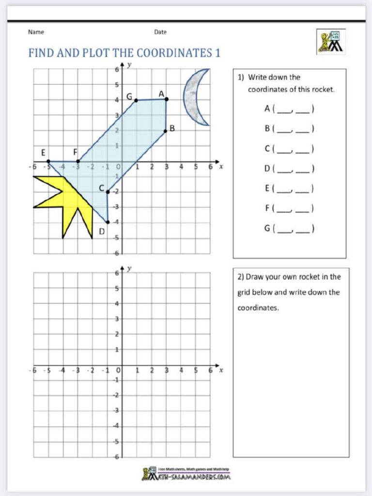 Coordinate Grid Exercise | PDF