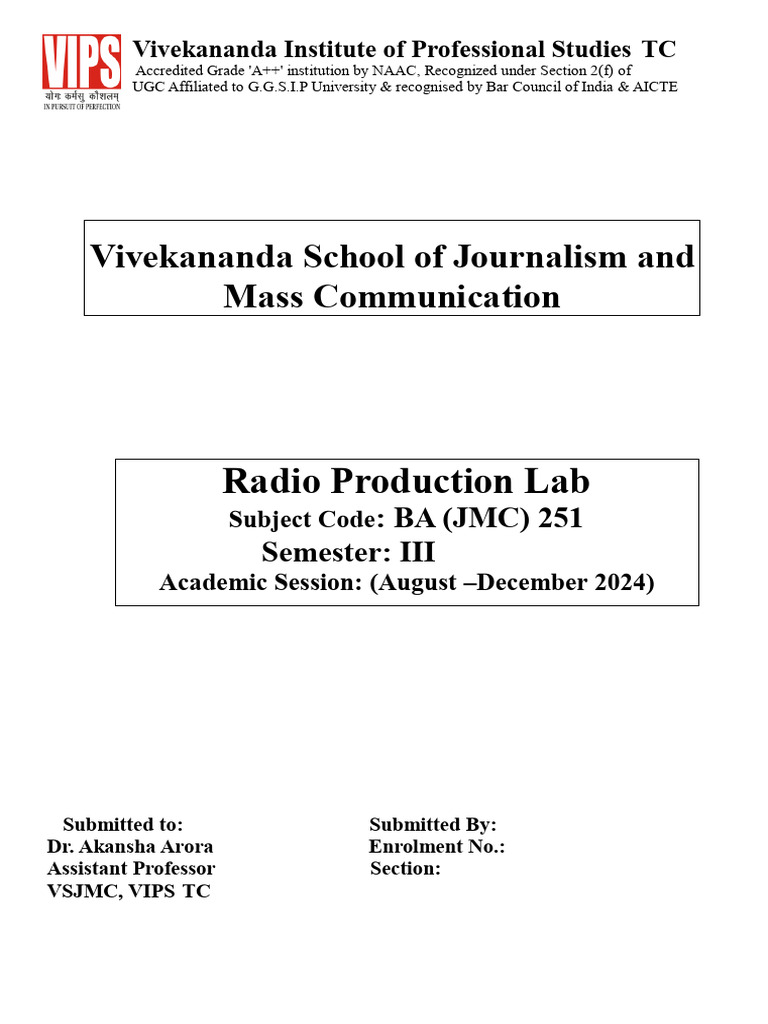 FILE COVER PAGE of RP Lab - 251 | PDF