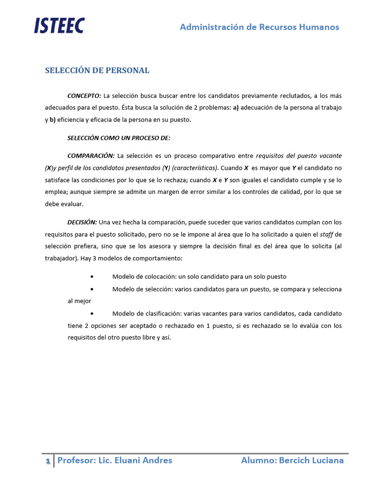 Bercich Act4 | PDF | Gestión de recursos humanos