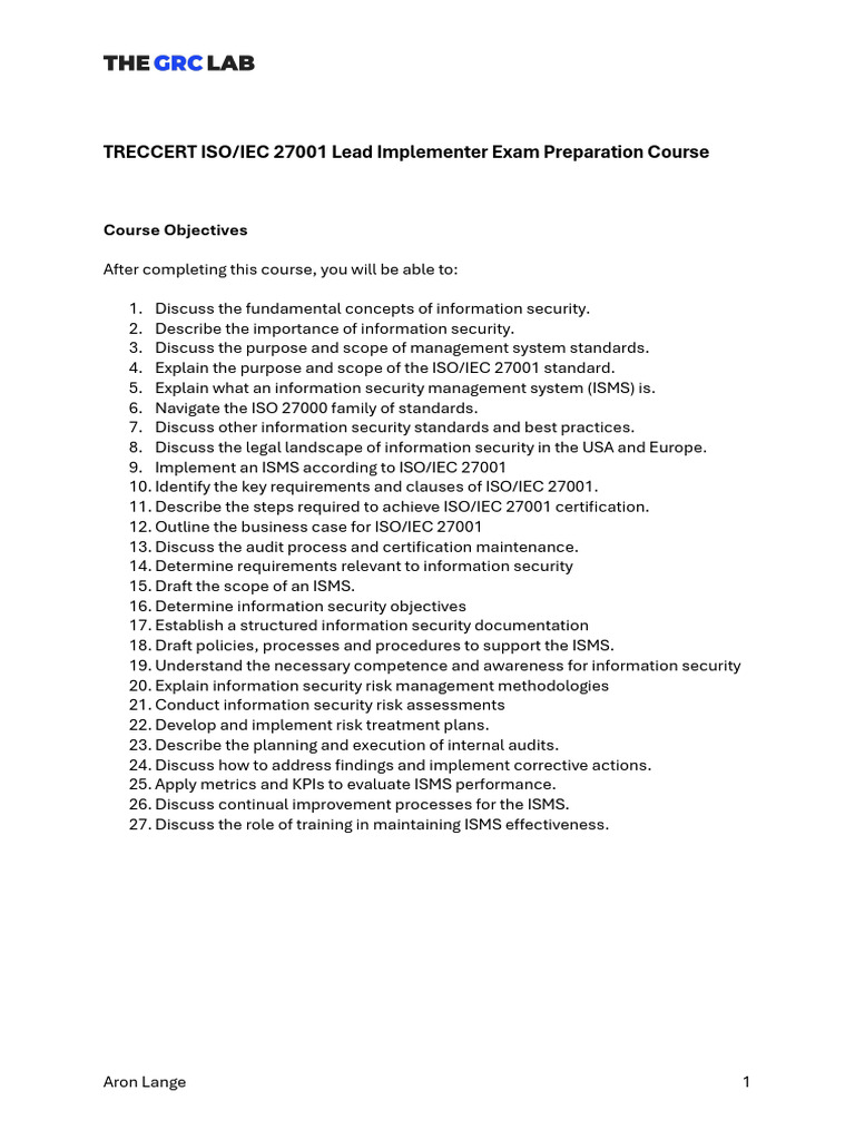 Course Objectives | PDF | Business