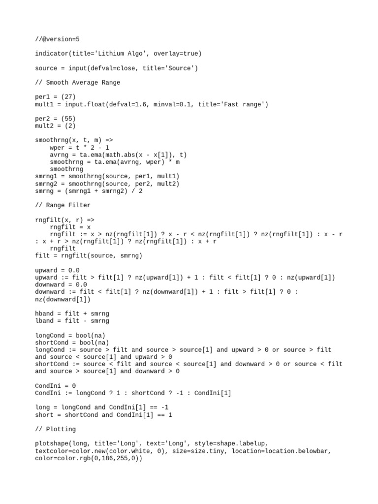 Lithium_Algo | PDF | Computer Programming Lithium_Algo | PDF | Computer Programming