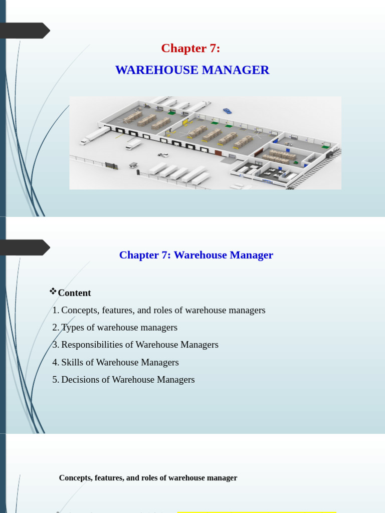 Chapter 7 | PDF | Warehouse | Logistics