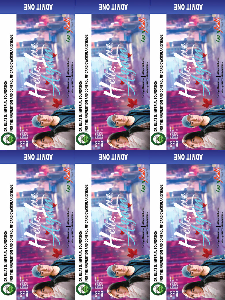 Hello Love Again Film Screening Details | PDF