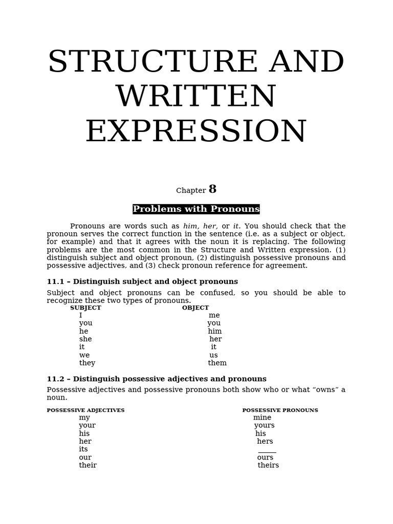 Week10 STRUCTURE AND WRITTEN EXPRESSION | PDF