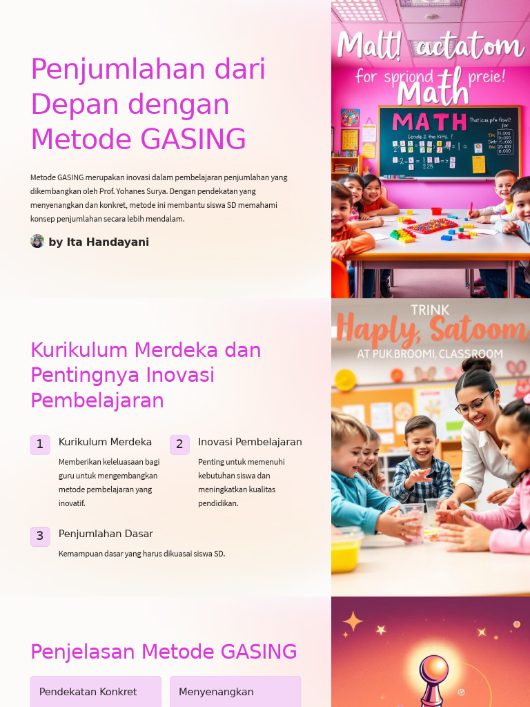 Penjumlahan Dari Depan Dengan Metode GASING | PDF | Bisnis | Seni