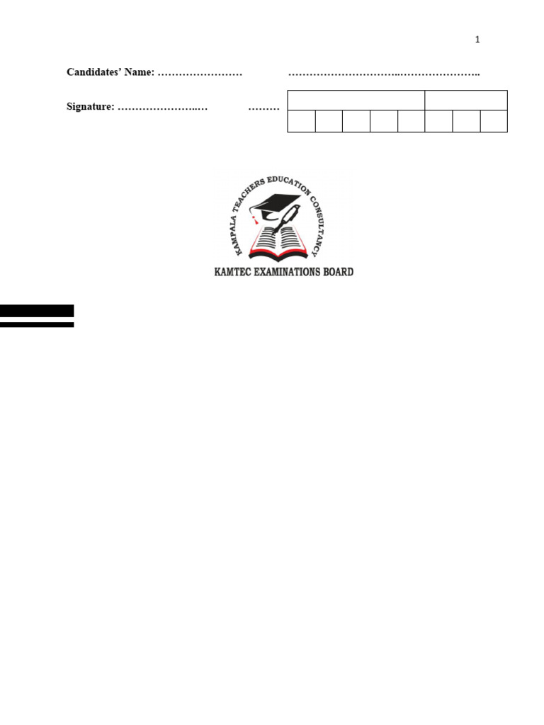 Lusoga Paper 1 o Level | PDF