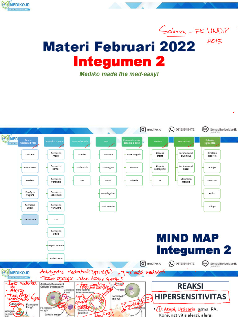Integumen 2 Materi Februari 2022 Coret | PDF