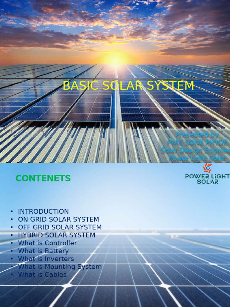 Solar System Office Training | PDF | Photovoltaic System | Solar Power