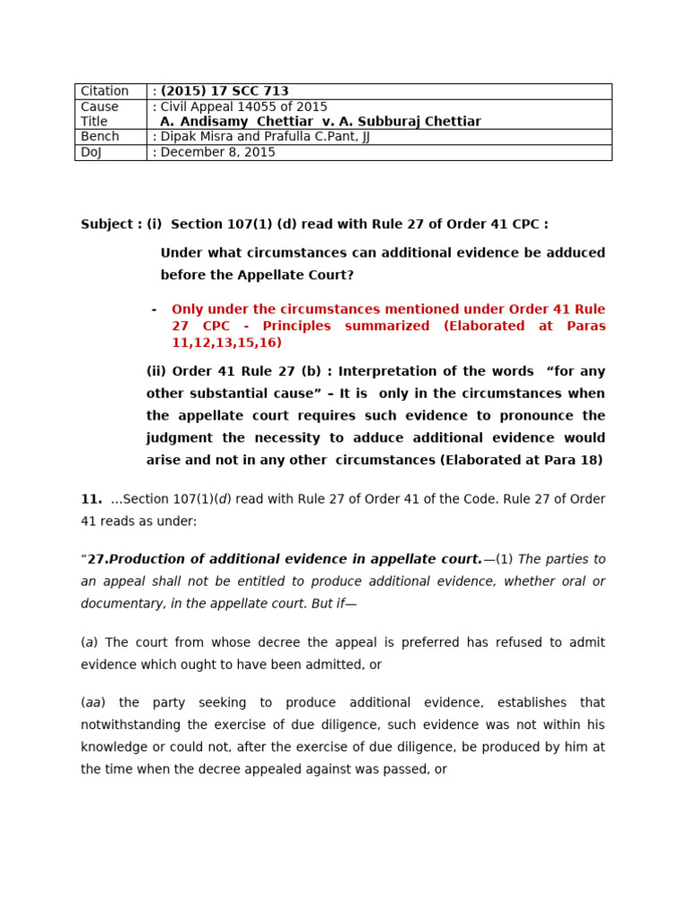 Si1627007568section 107 (1) (D) RW O 41 R 27 CPC - Additional Evidence ...