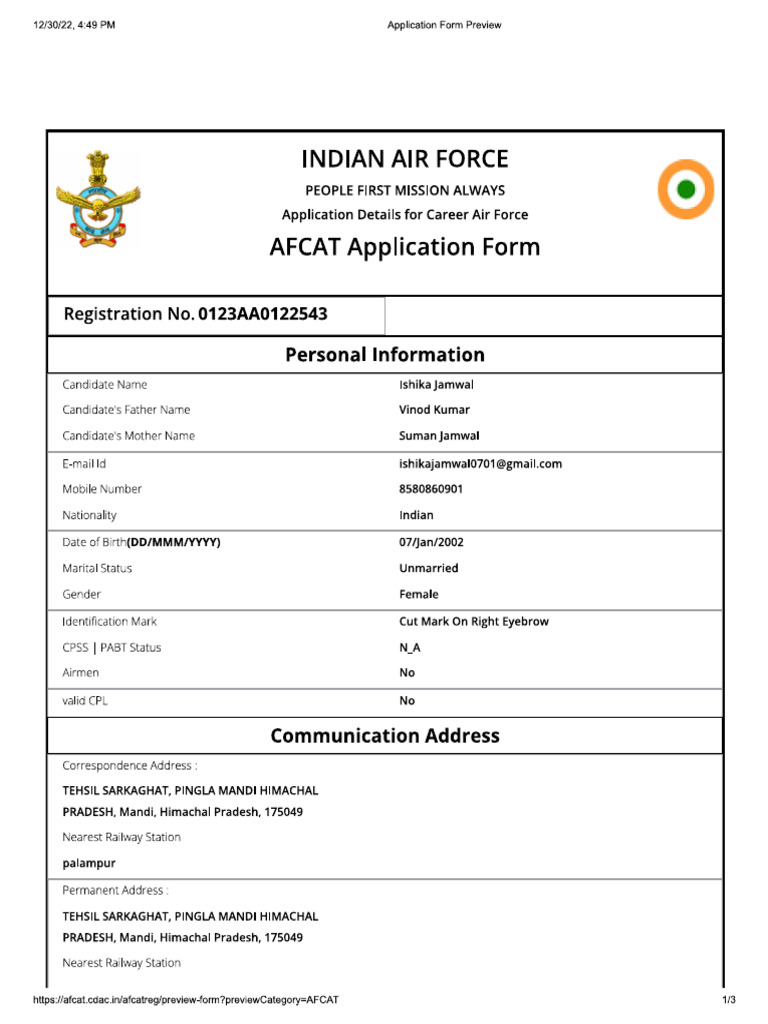 Afcat Ishika Mam | PDF