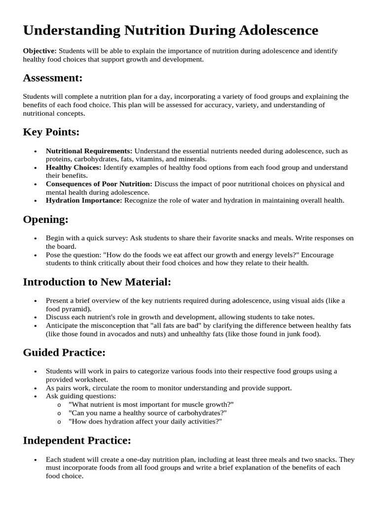 Grade 7 .2nd Quarter Health Lesson | PDF | Nutrition | Diet & Nutrition