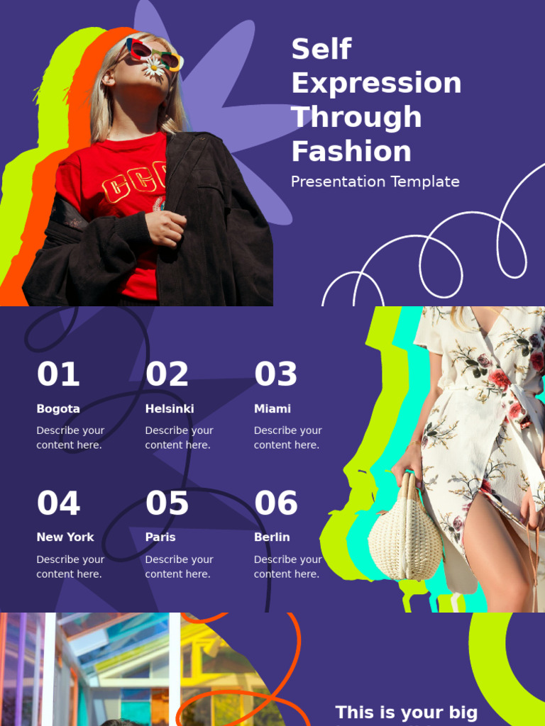 Self-Expression Through Fashion Presentation Purple Variant | PDF ...