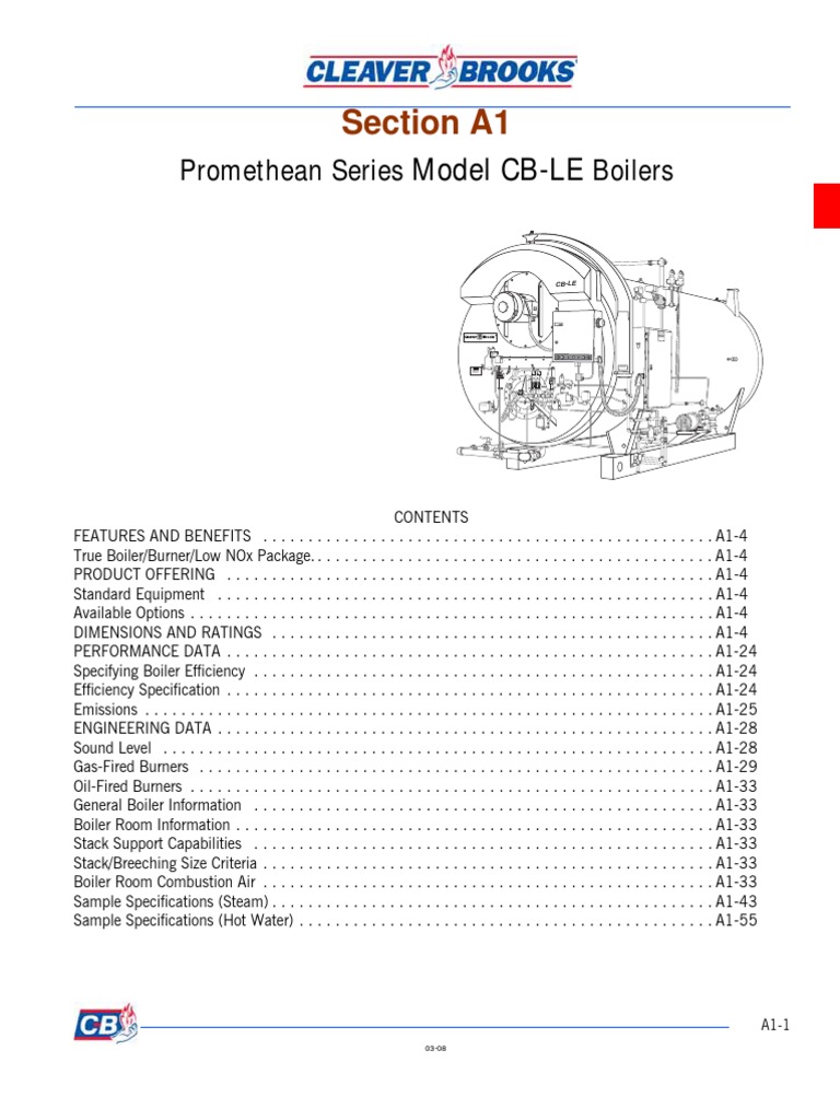 Cleaver Brooks - Cb-Le An | PDF | Boiler | N Ox