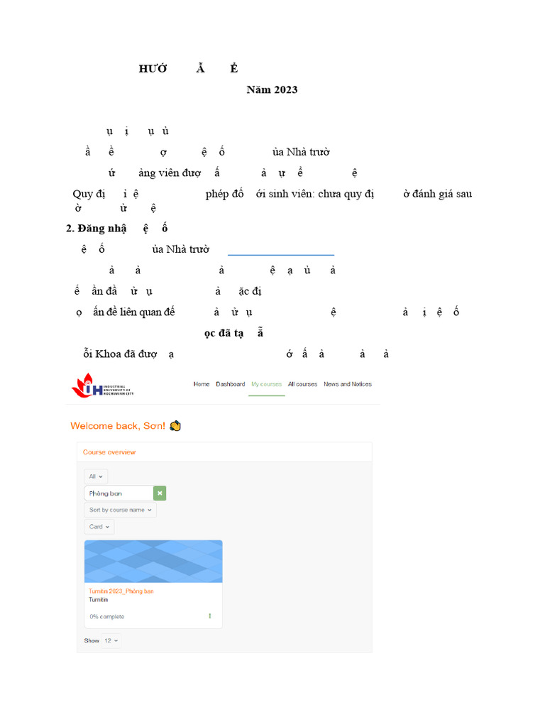 Huong Dan Su Dung Turnitin Trên LMS-nam2023 | PDF