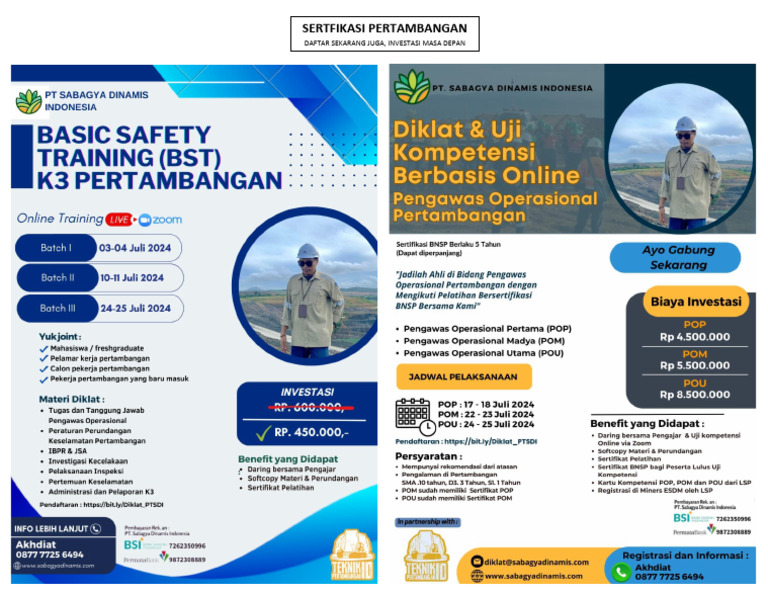 Pamflet Investasi Sertifikasi | PDF