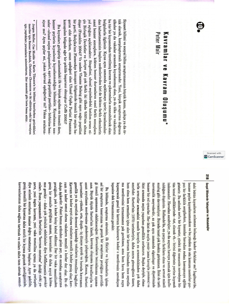 Peter Mair - Kavram Oluşturma | PDF