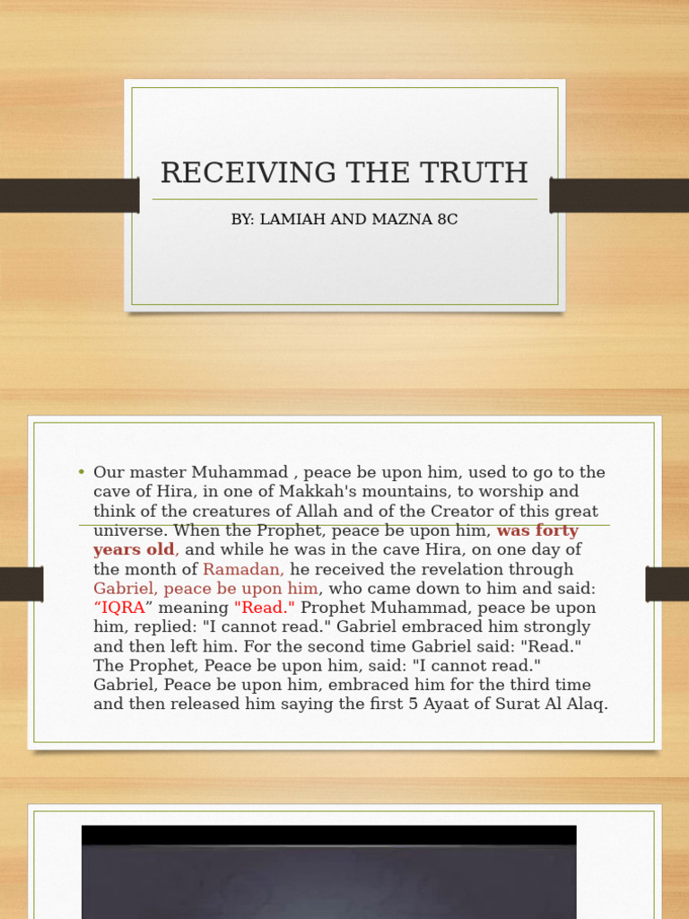 Grade 3 Revelation of The Quran | PDF | Muhammad | Islamic Texts