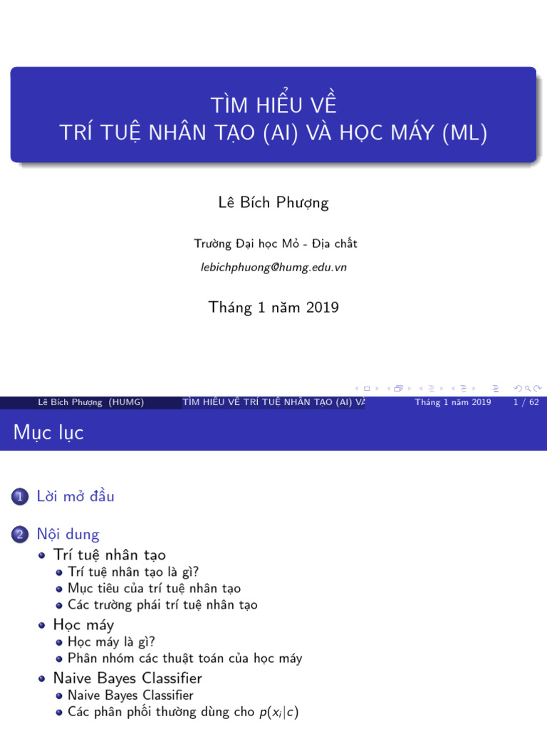 BCHT Slides HK1 | PDF