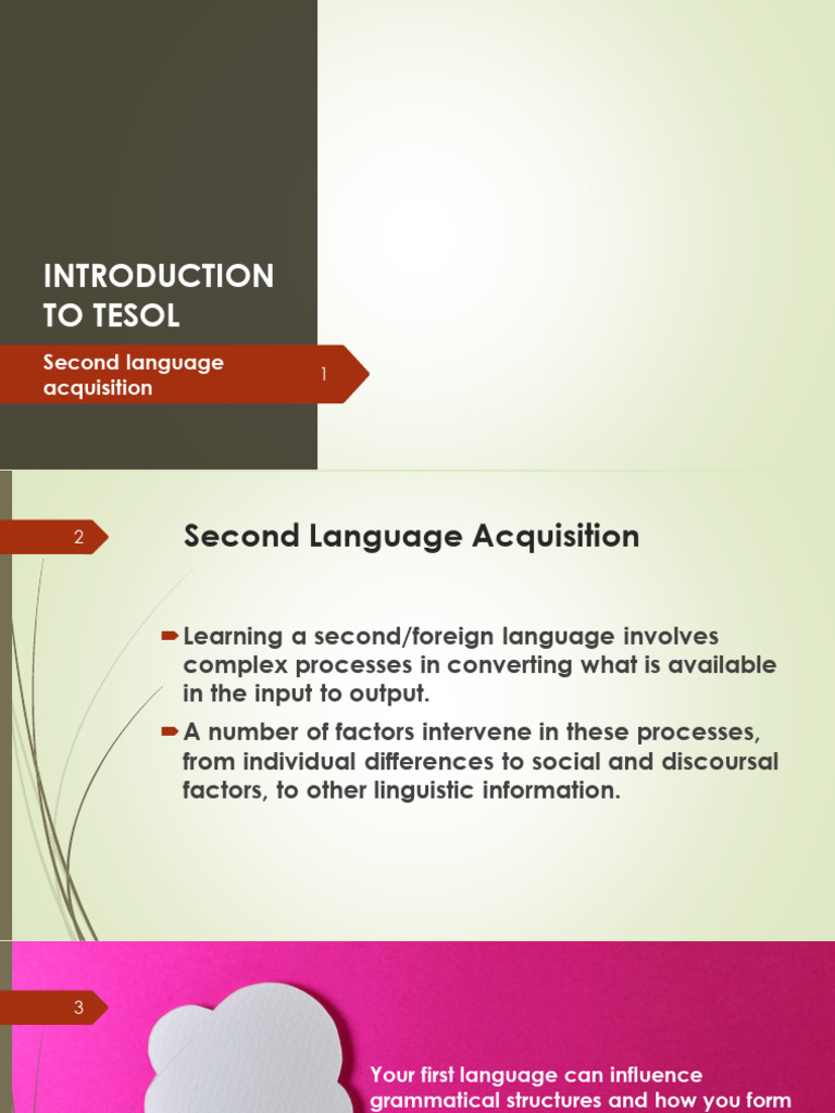 Second Language Aquisition | PDF | Second Language Acquisition ...