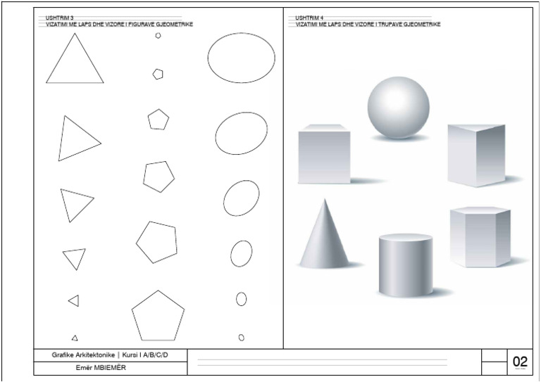 Mjetet E Punes/ Teknikat E Vizatimit Me Laps Dhe Me Vizore | PDF