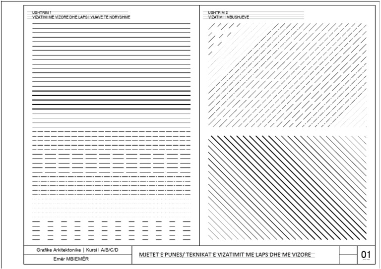 Mjetet E Punes/ Teknikat E Vizatimit Me Laps Dhe Me Vizore | PDF