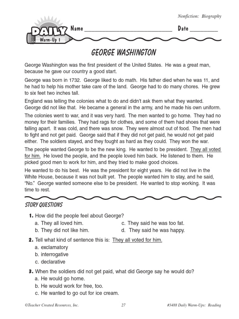 Daily Reading Practice Grade 2 4 | PDF | Politics | Sports & Recreation