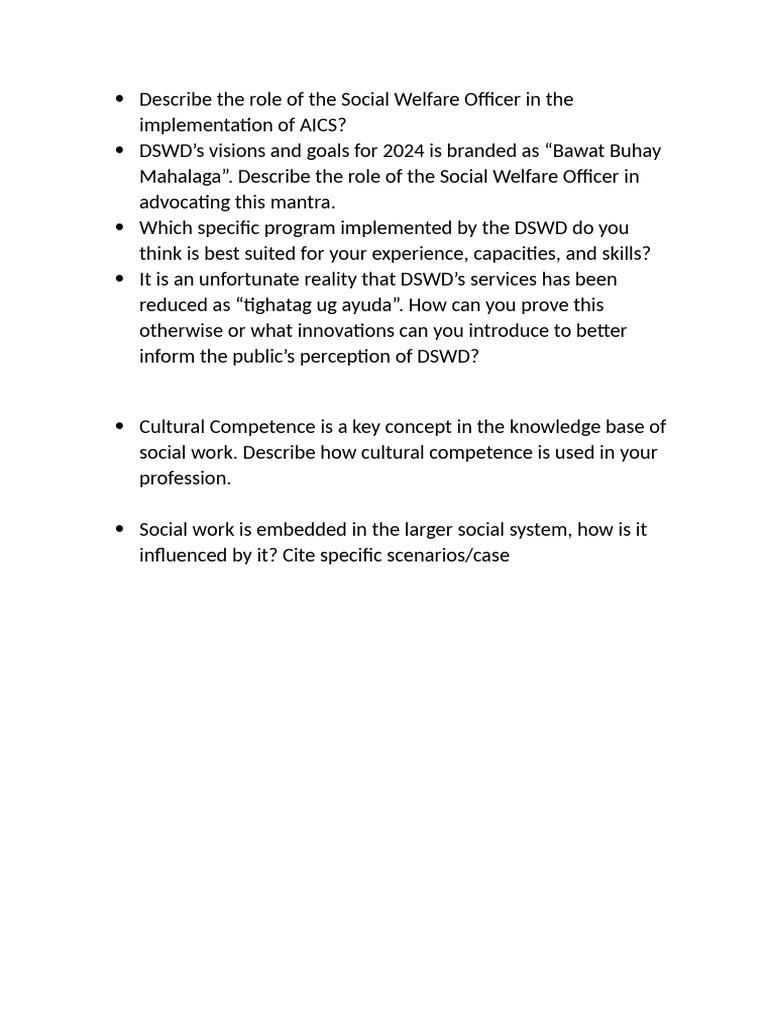 Questions SWO II | PDF | Business | Social Science