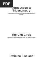 Mathematics Grade 10 Trigonometry Notes | PDF