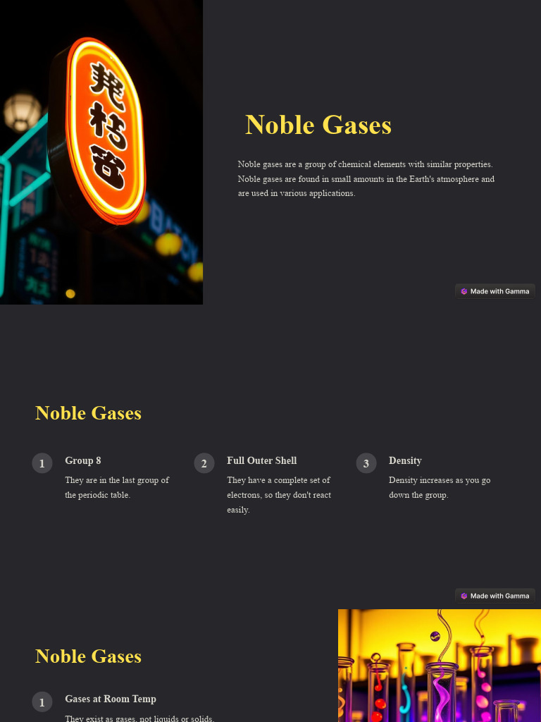 Noble Gases | PDF