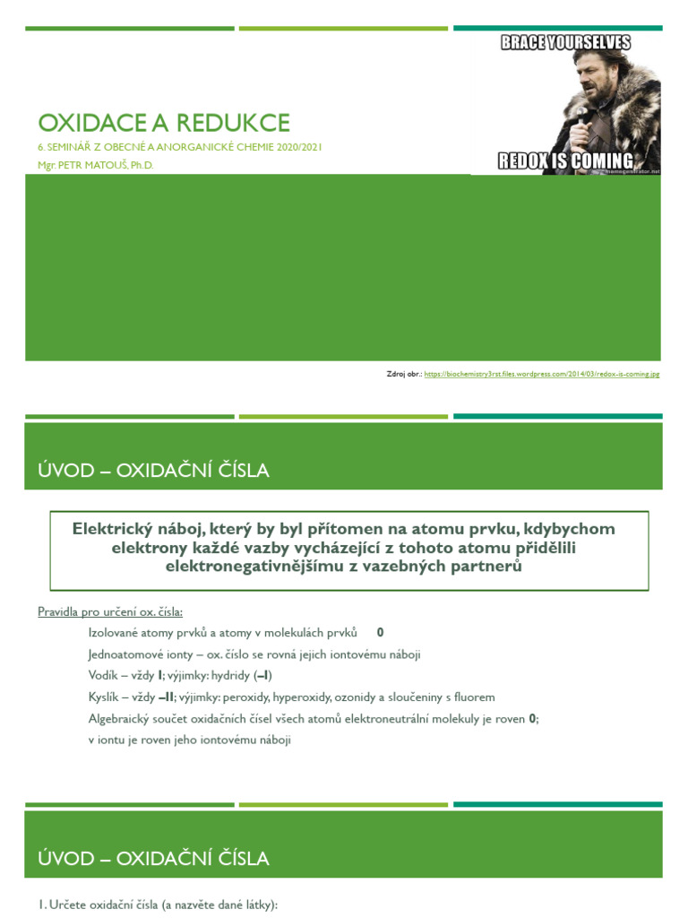 6 Seminar Oxidace-Redukce Pro-Tisk Bez-Reseni | PDF