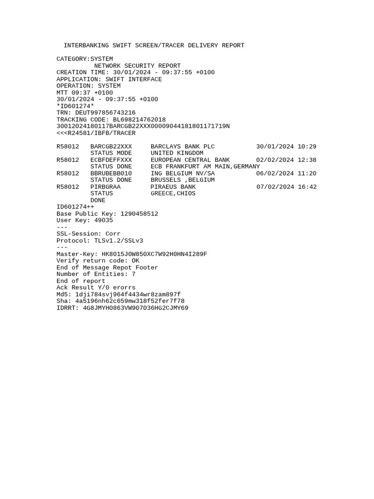 Interbanking Swift Screen | PDF | Computers