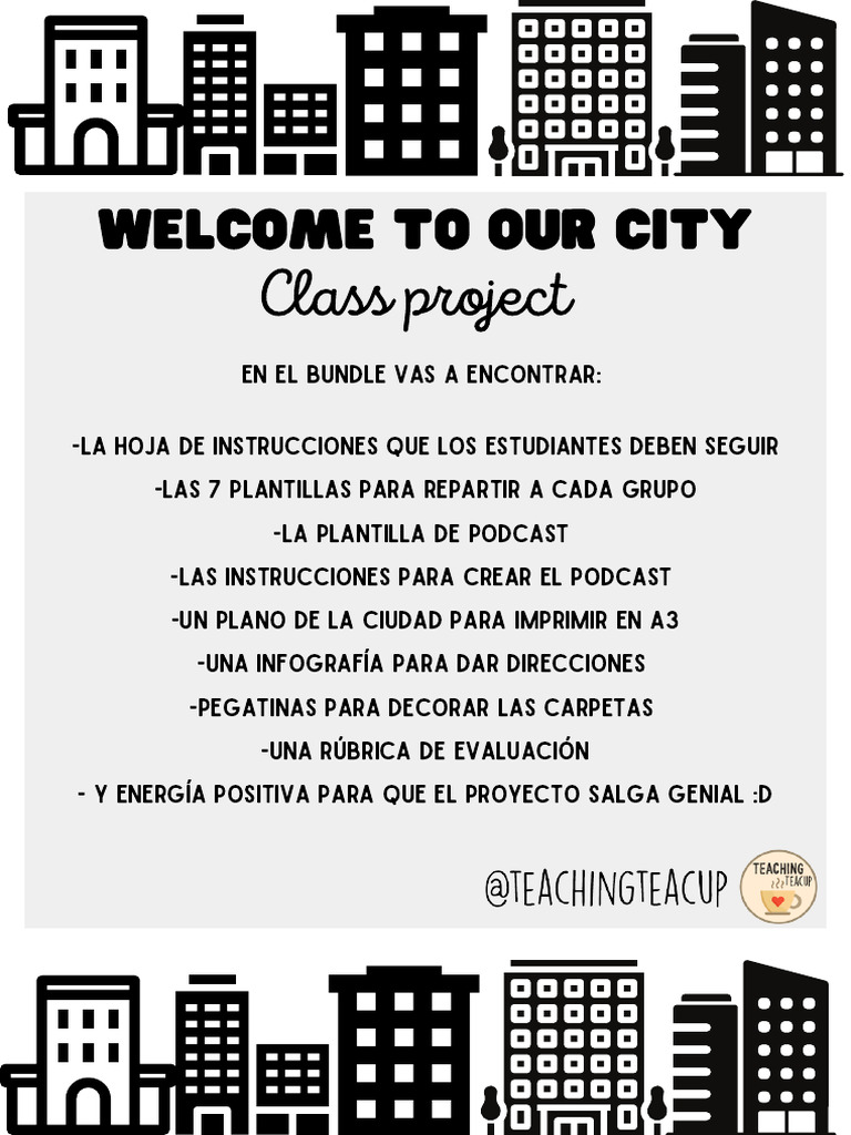 City Project by @teachingteacup | PDF