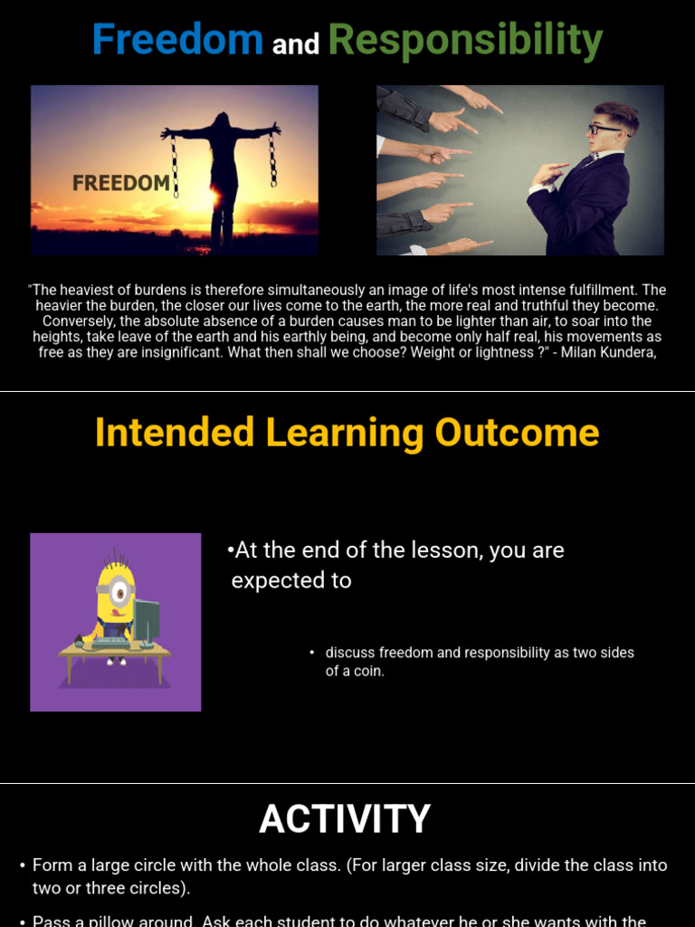 Freedom and Responsibility | PDF | Existentialism | Søren Kierkegaard