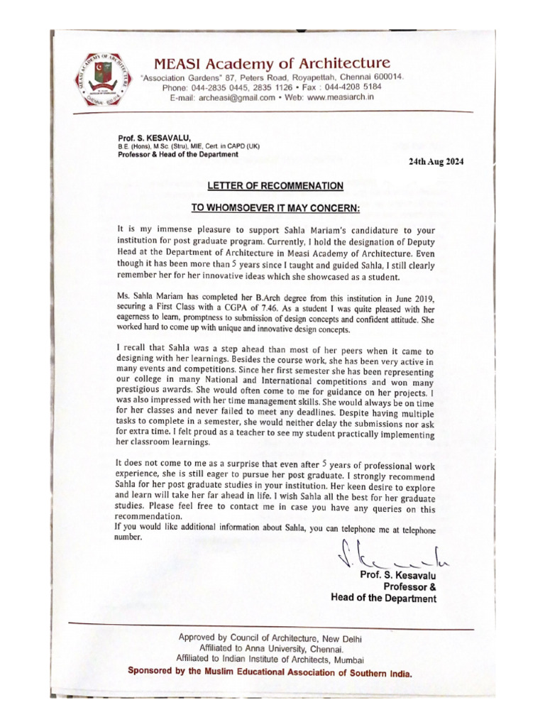 MEASI Academy of Architecture | PDF