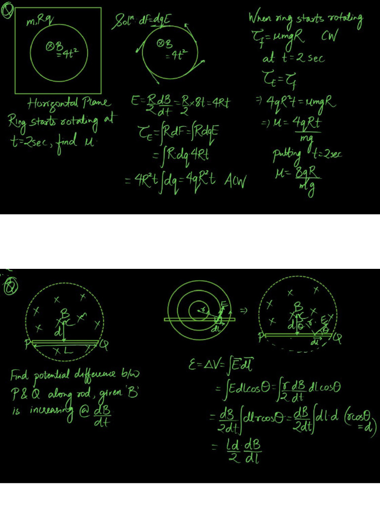 Electromagnetic Induction Notes (Part 3) | PDF