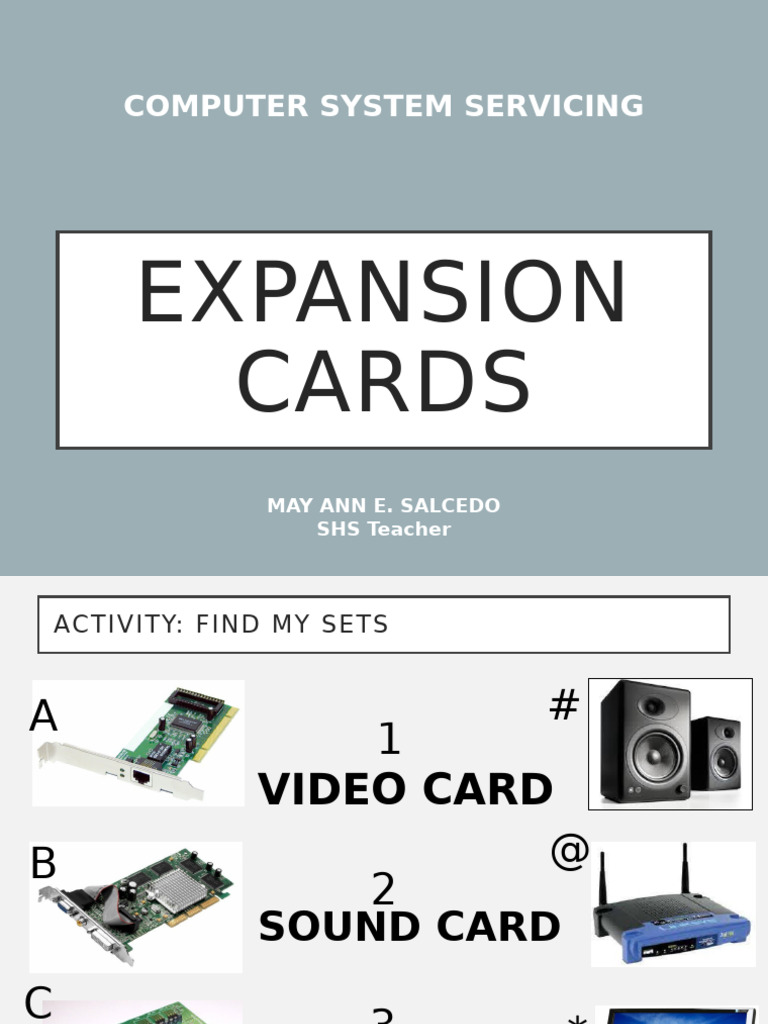 Expansion Cards Add in Cards | PDF | Network Interface Controller ...