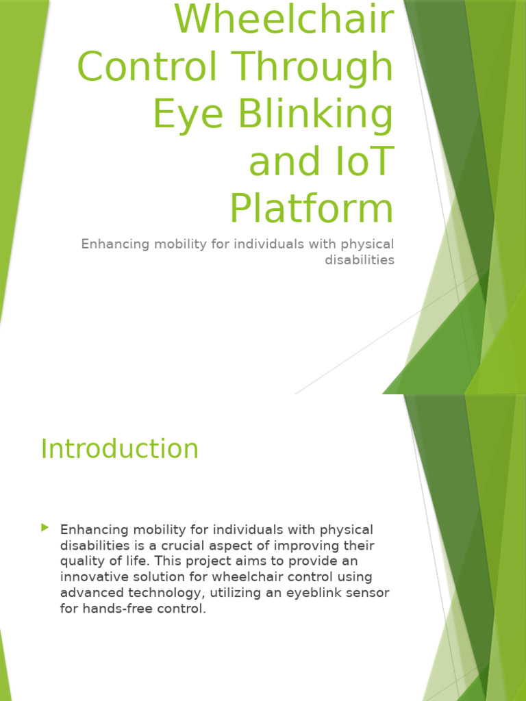 Wheelchair Control Through Eye Blinking and IoT Platform | PDF
