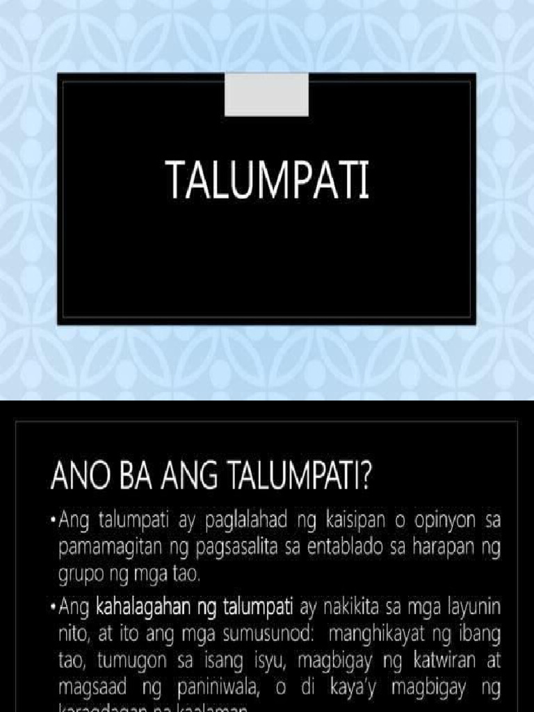 Talumpati PPT1 | PDF