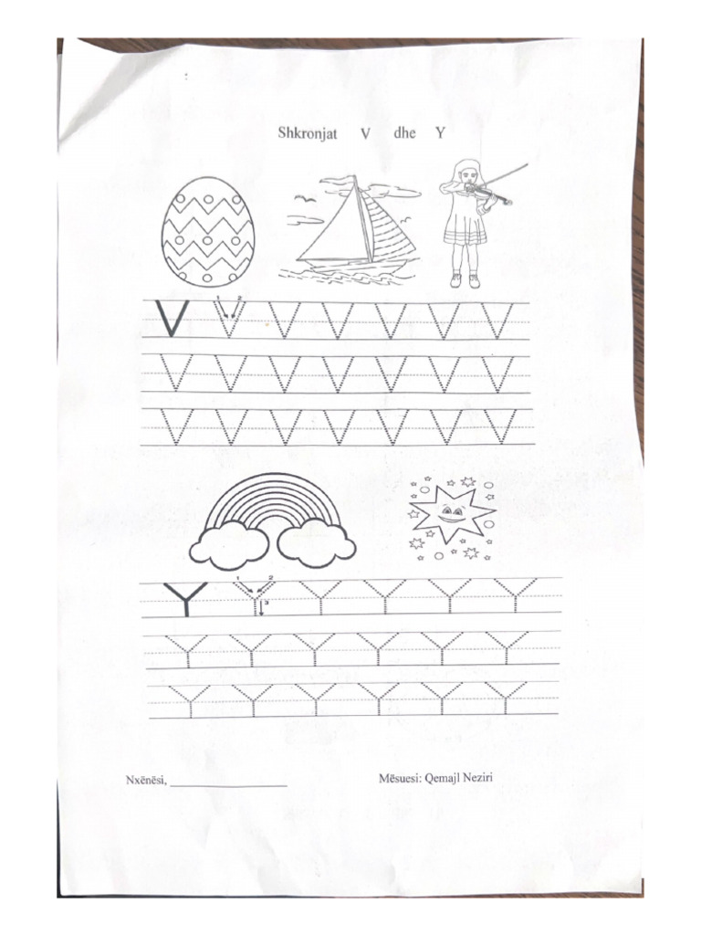 Shkronjat V Dhe Y | PDF
