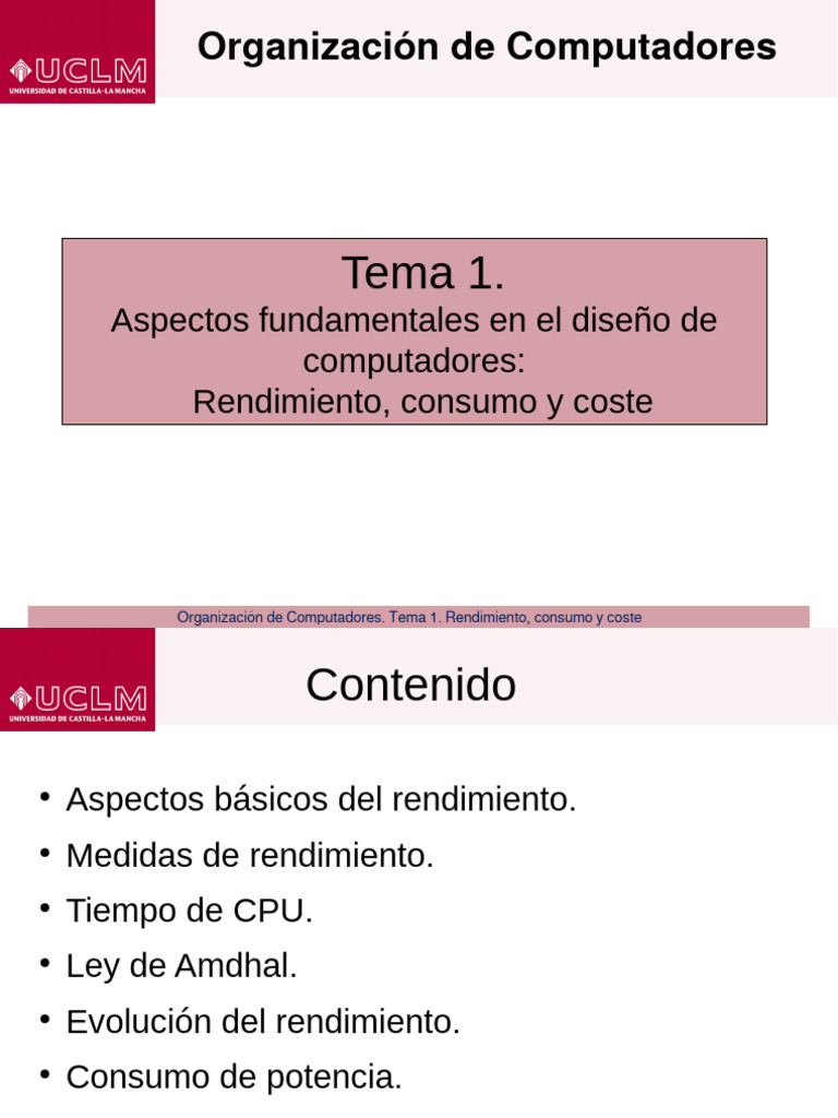 01 Rendimiento | PDF | Microprocesador | Unidad Central de procesamiento
